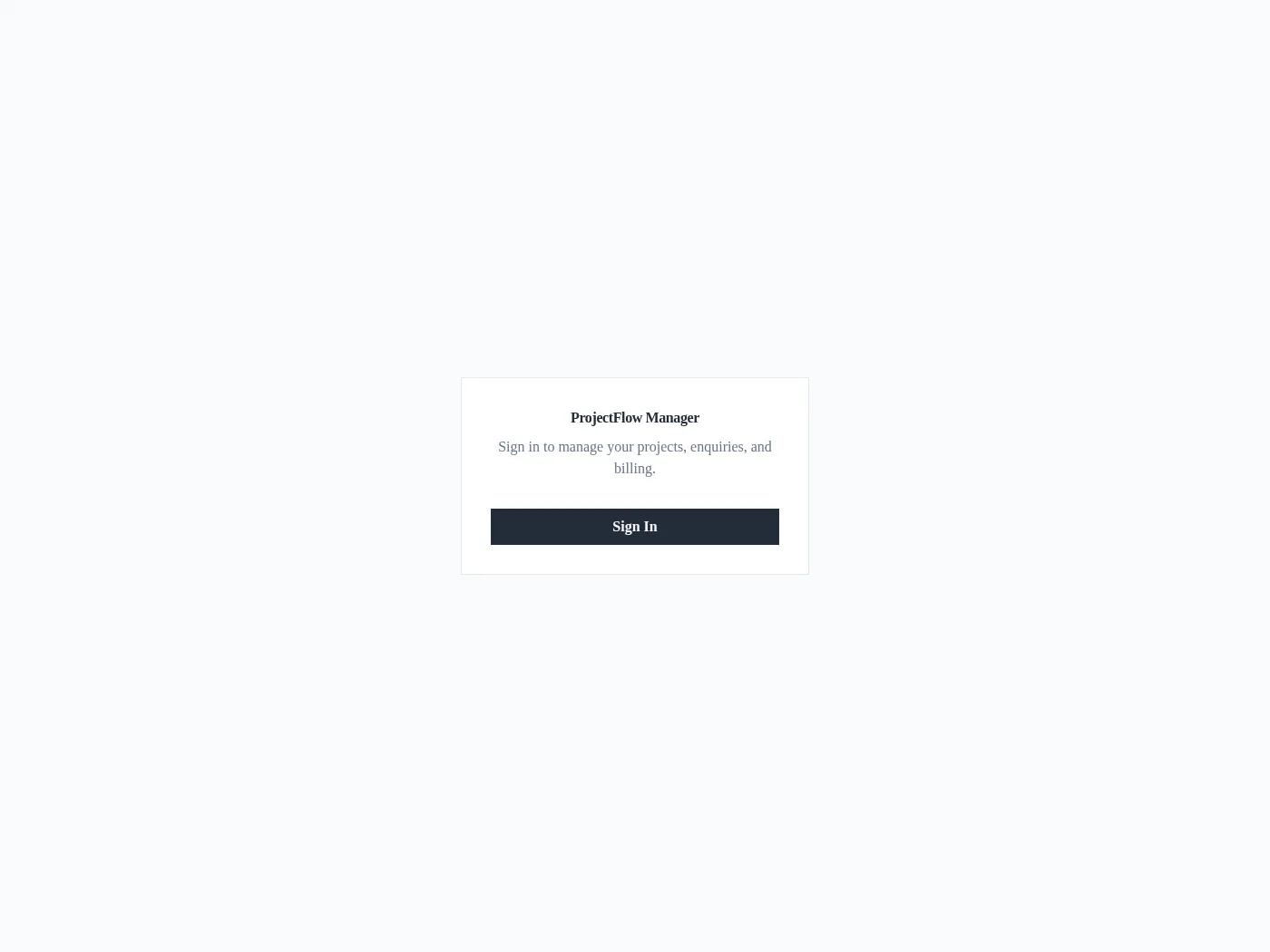 ProjectFlow Manager