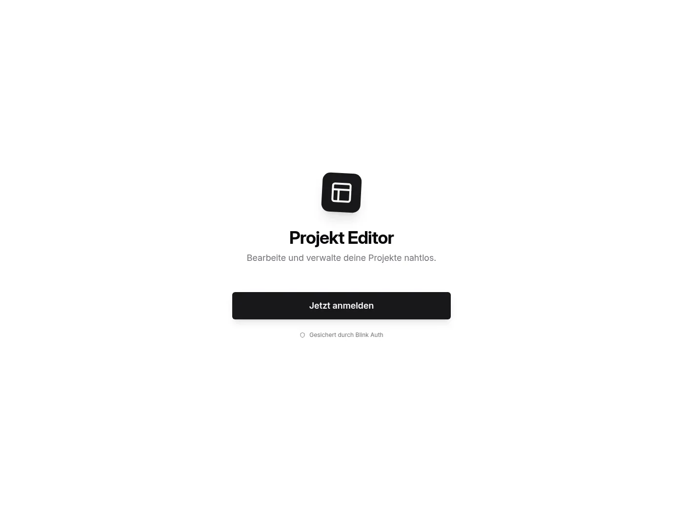 Letztes Projekt Editor