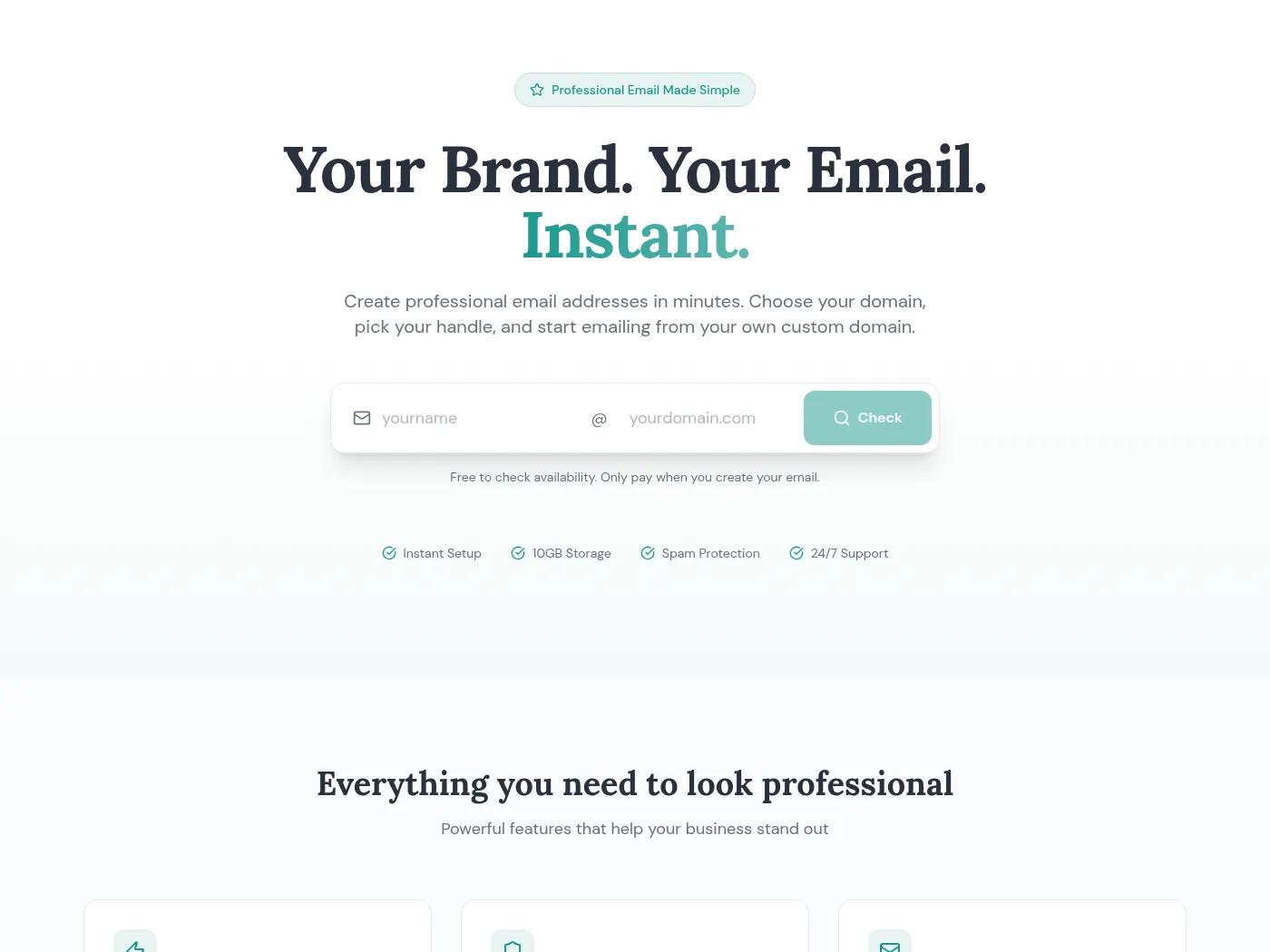 ProMail Instant Email