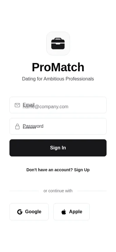 ProMatch Dating App