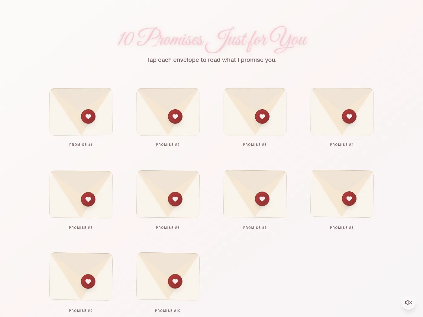 Promises of Love Web App
