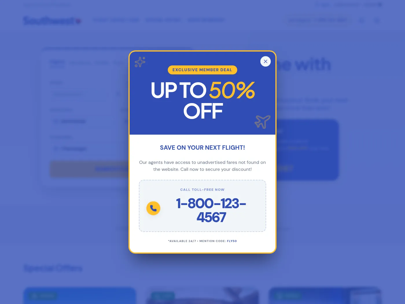 Promo Call Landing Page