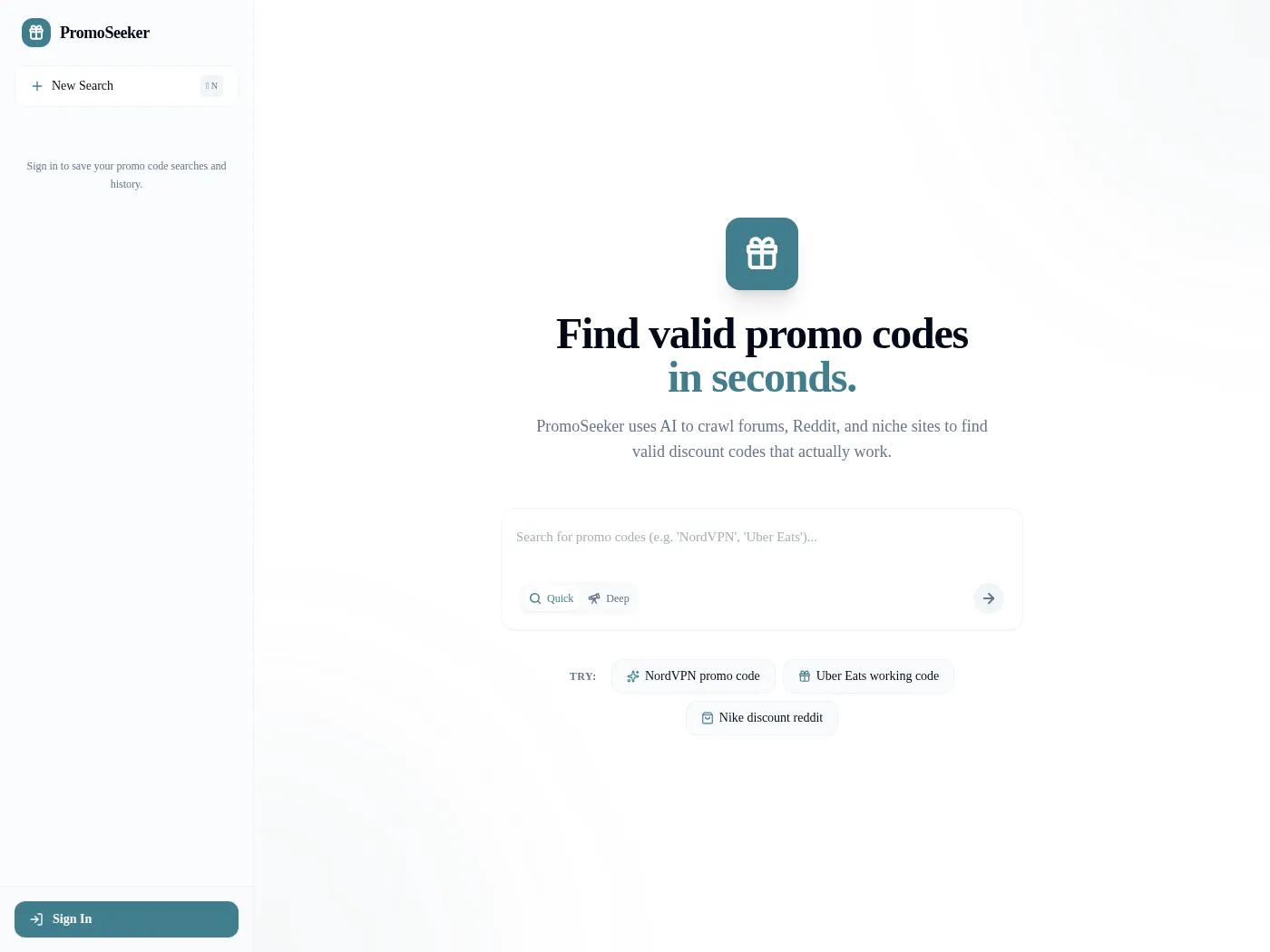 PromoSeeker