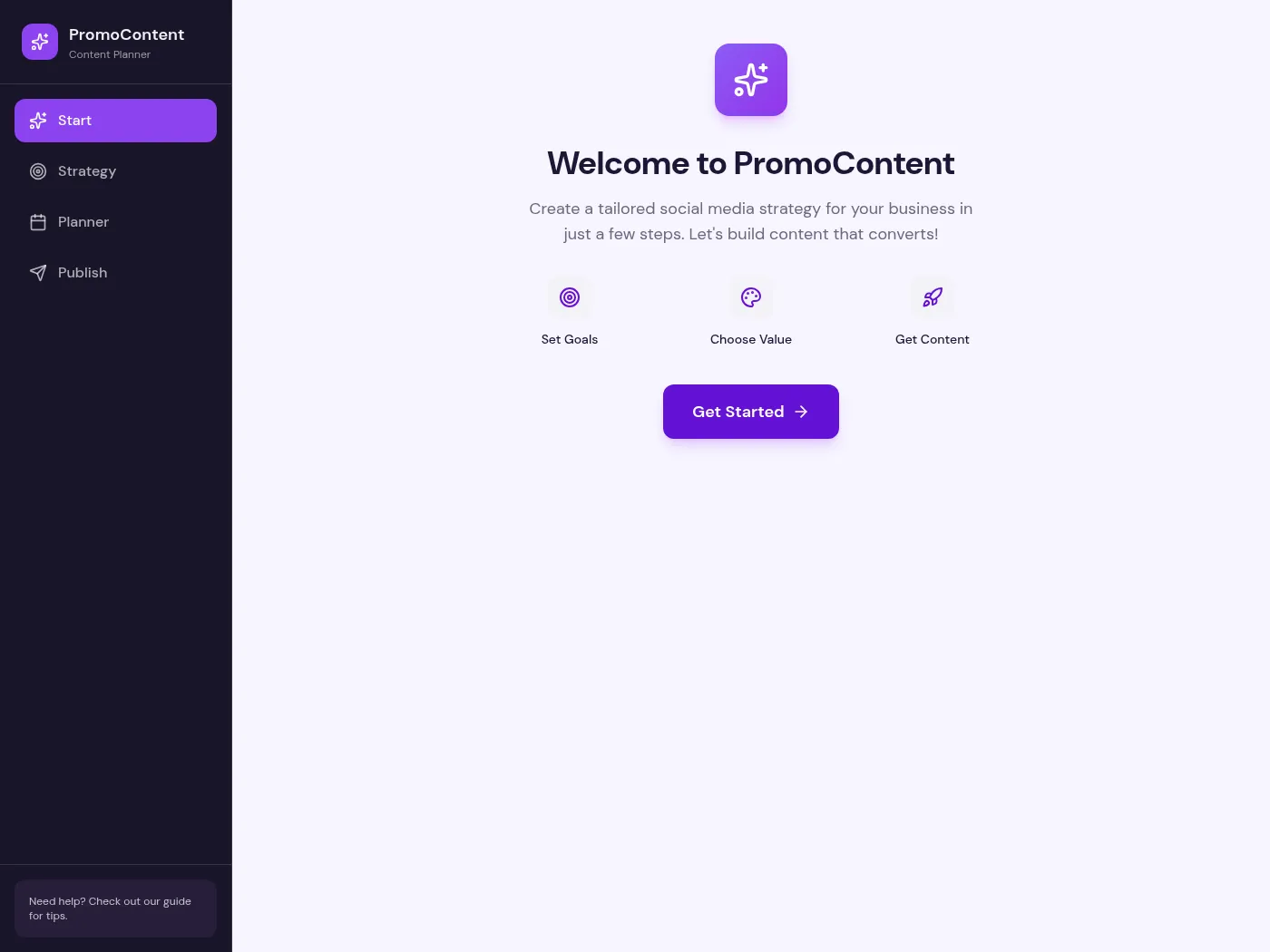 PromoContent Planner