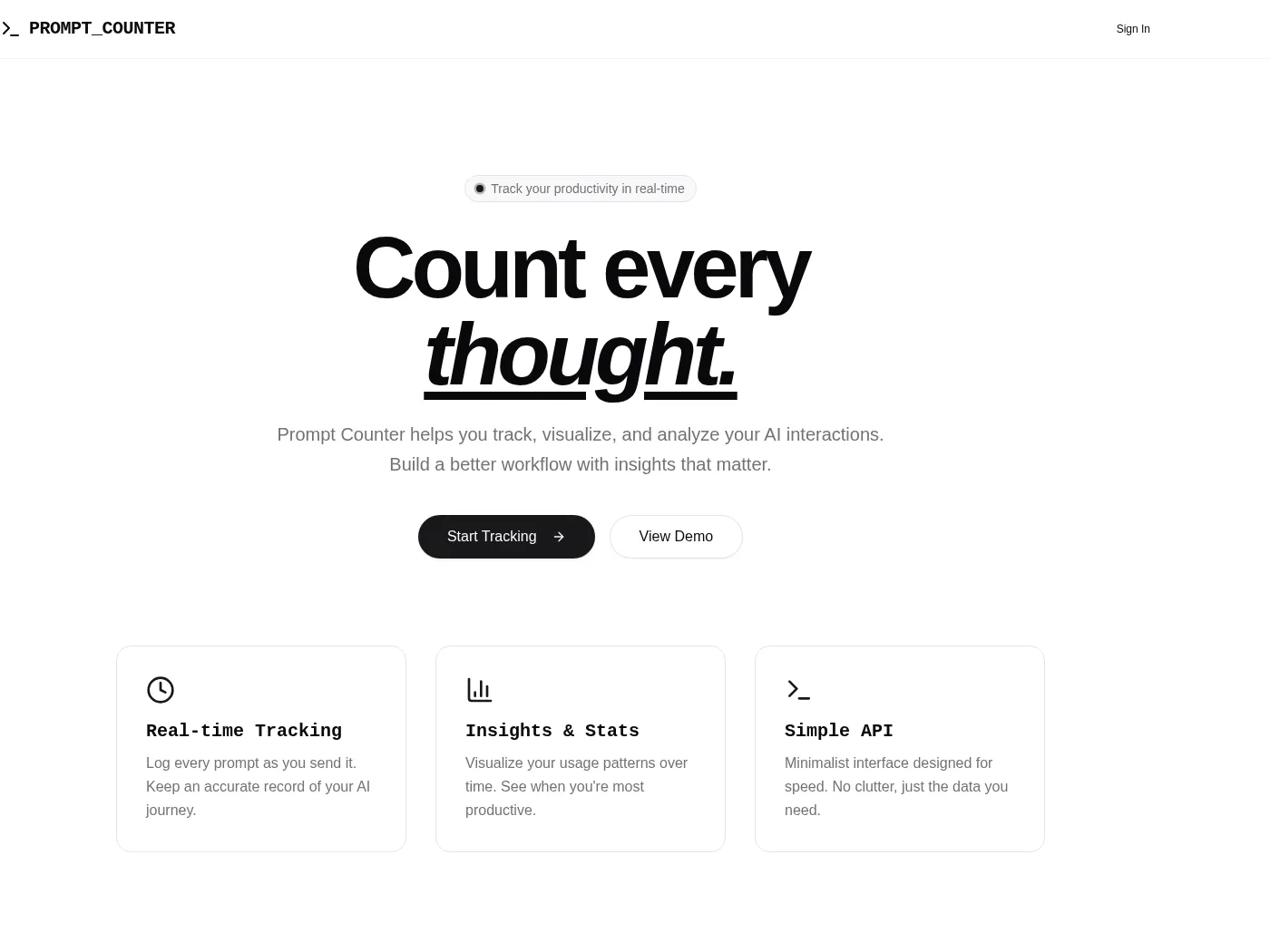Prompt Counter