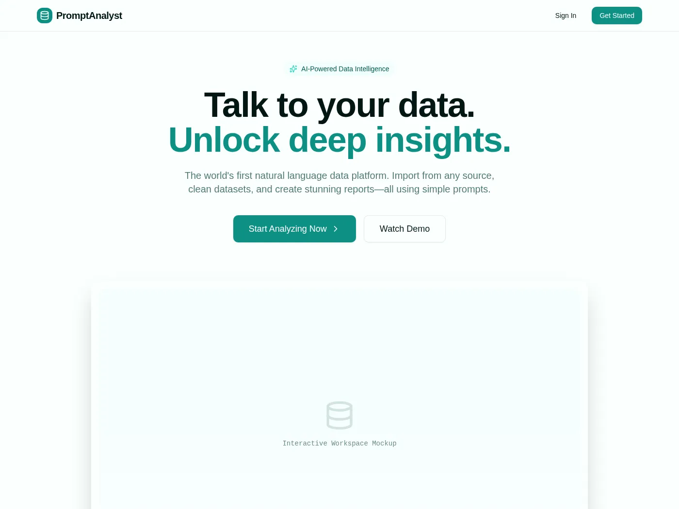 Prompt Data Analyst