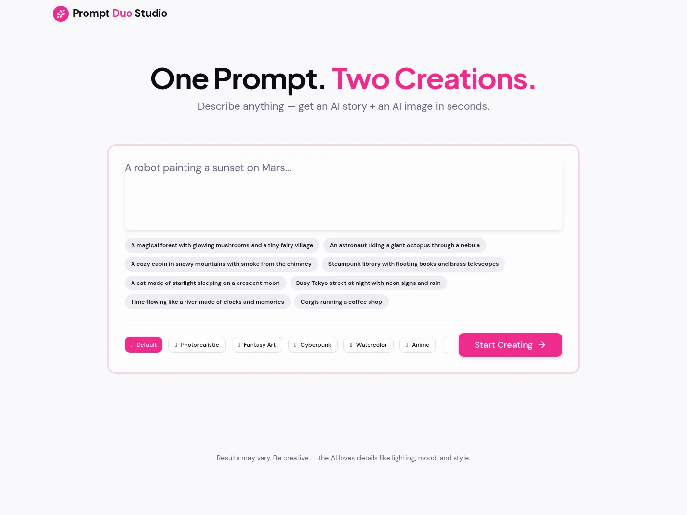 Prompt Duo Studio