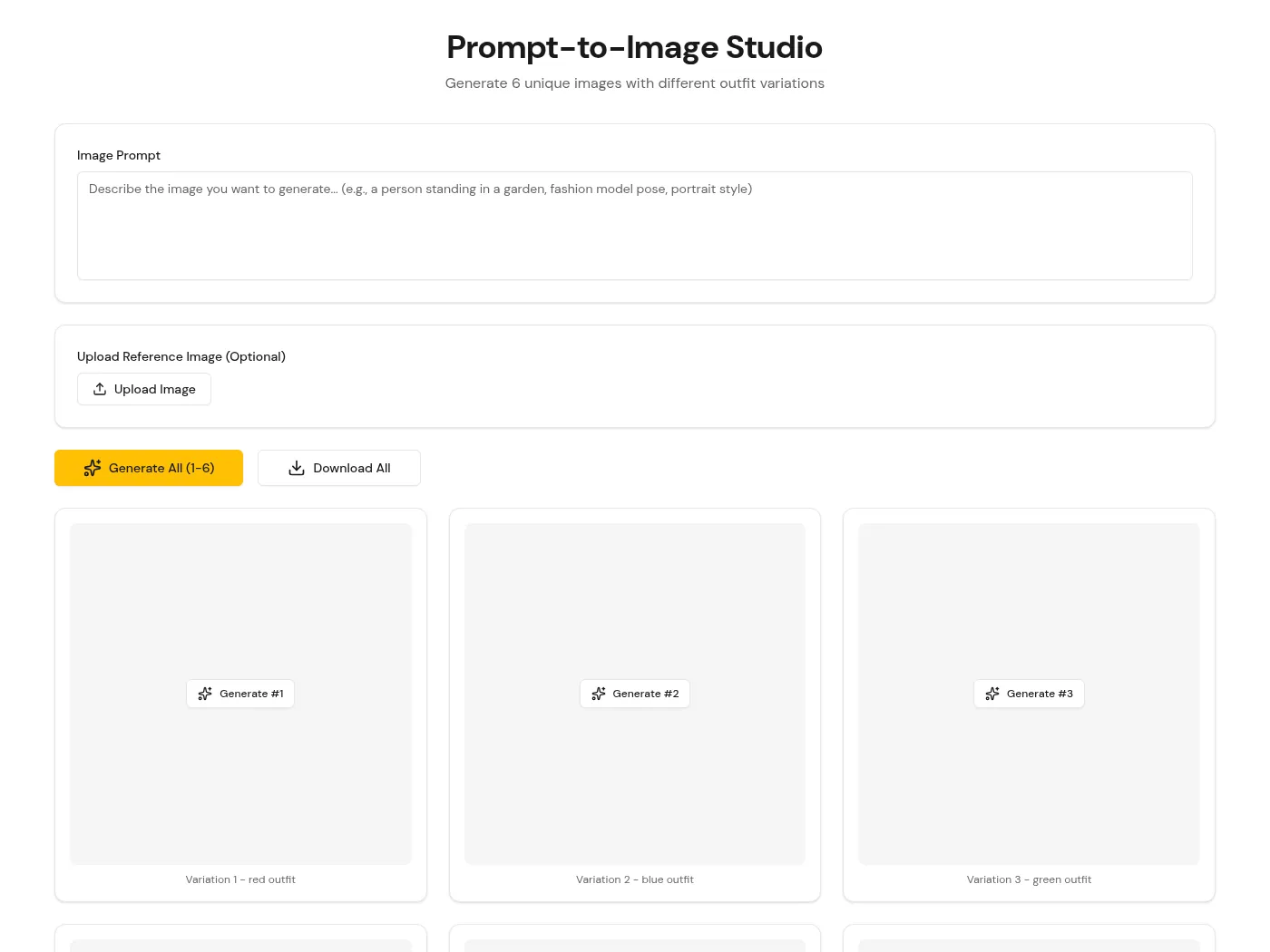 Prompt-to-Image Studio