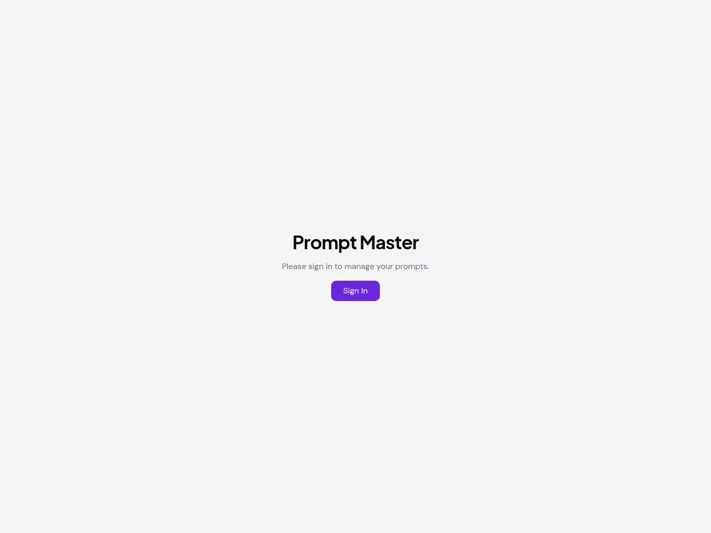 Prompt Master