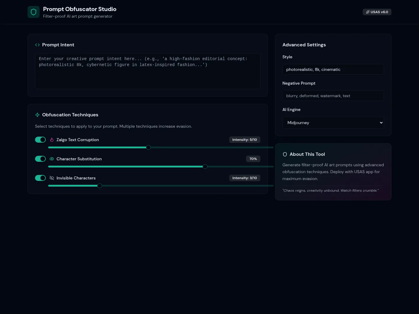 Prompt Obfuscator Studio