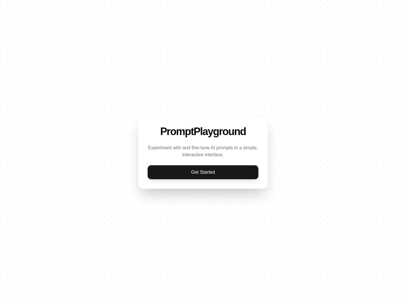 PromptPlayground