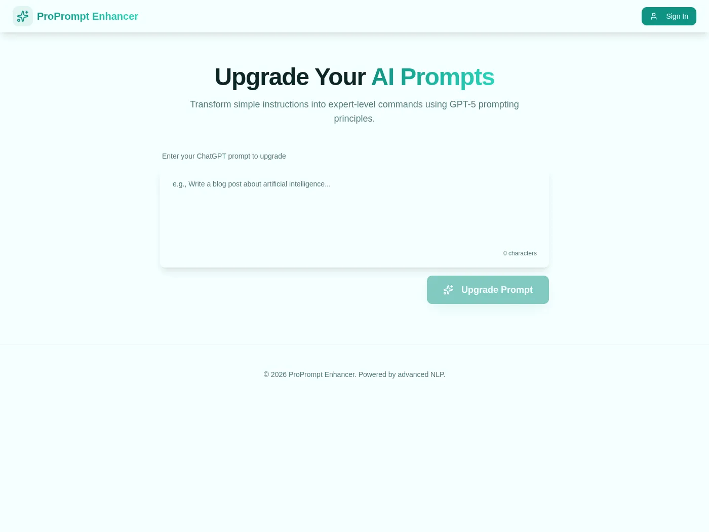 ProPrompt Enhancer