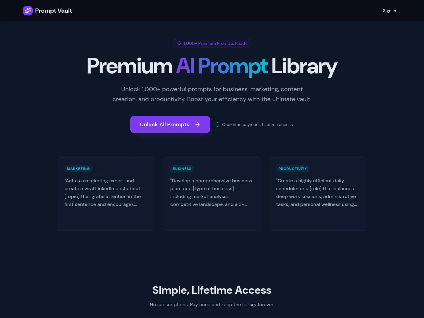 Prompt Vault