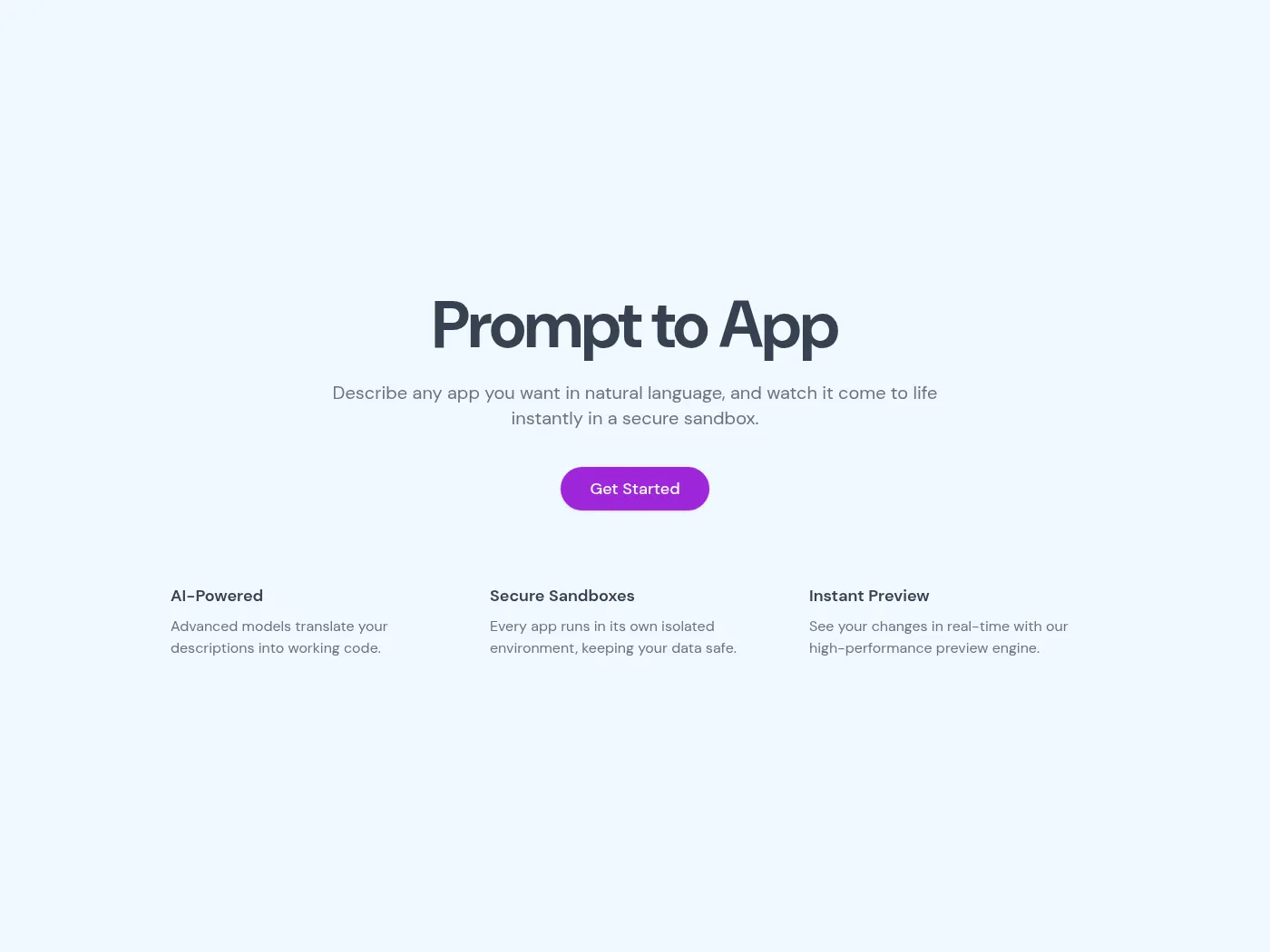 Prompt2App Builder