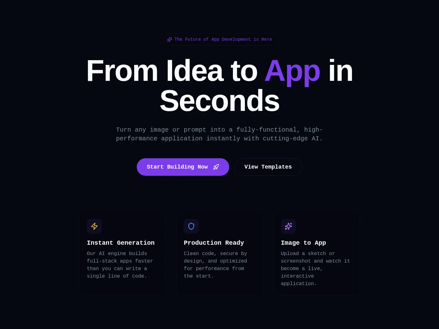Prompt2App Generator