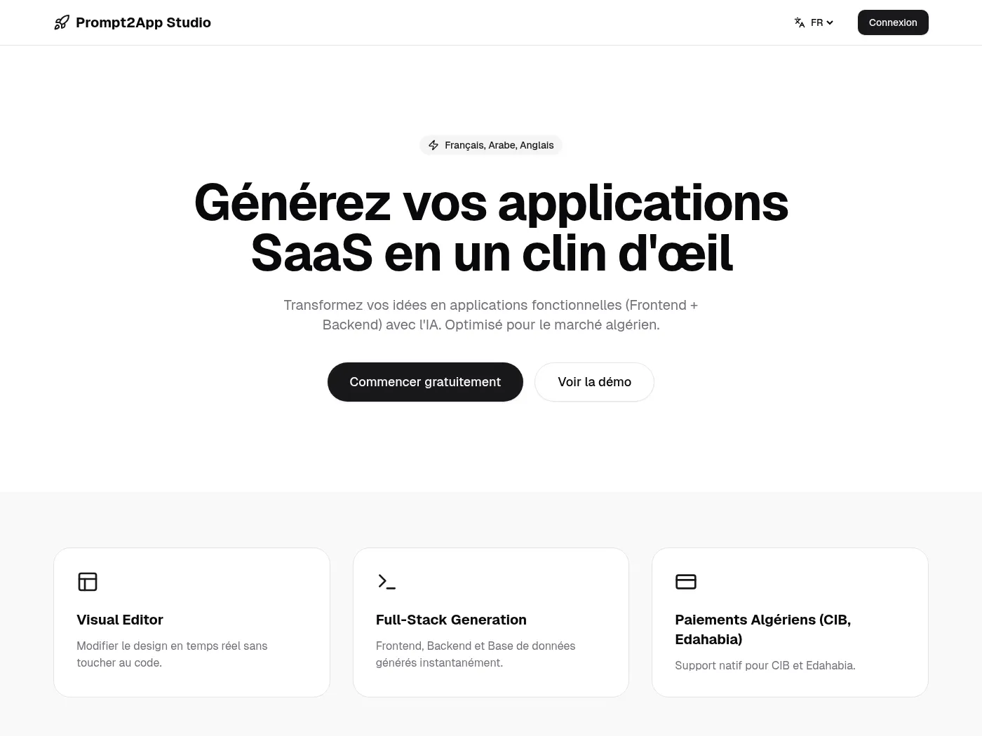Prompt2App Studio