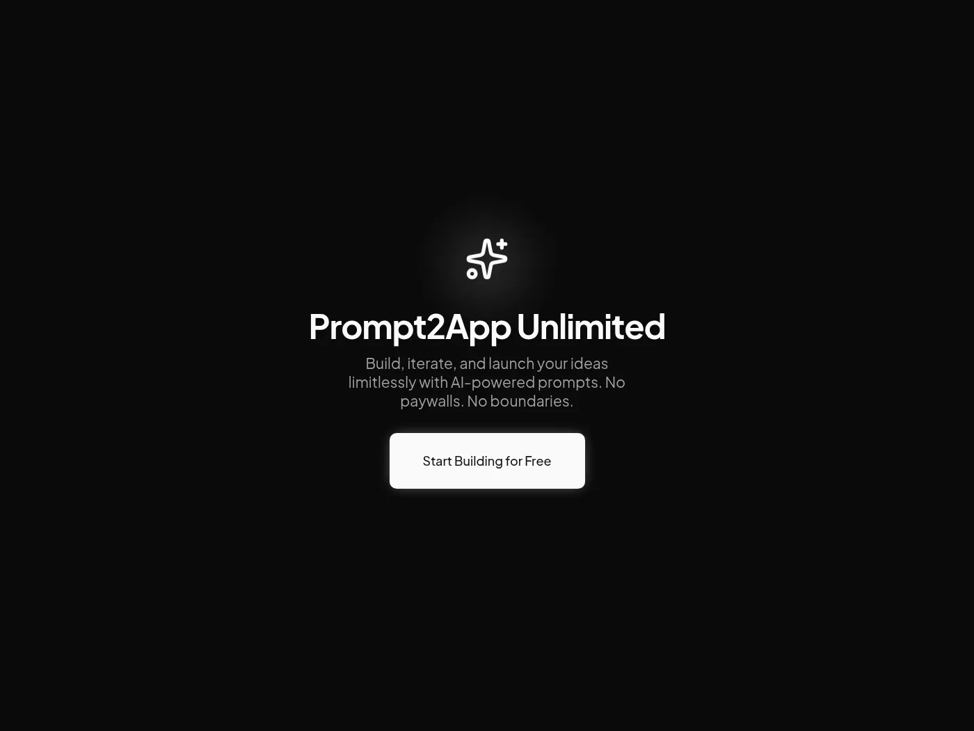 Prompt2App Unlimited