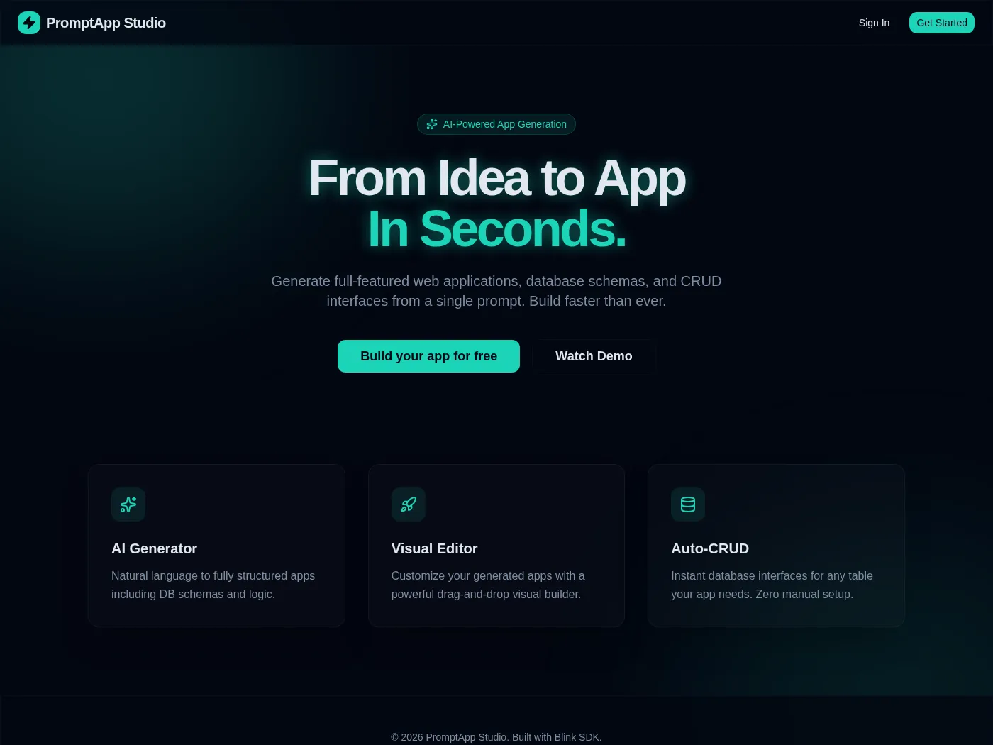 PromptApp Studio