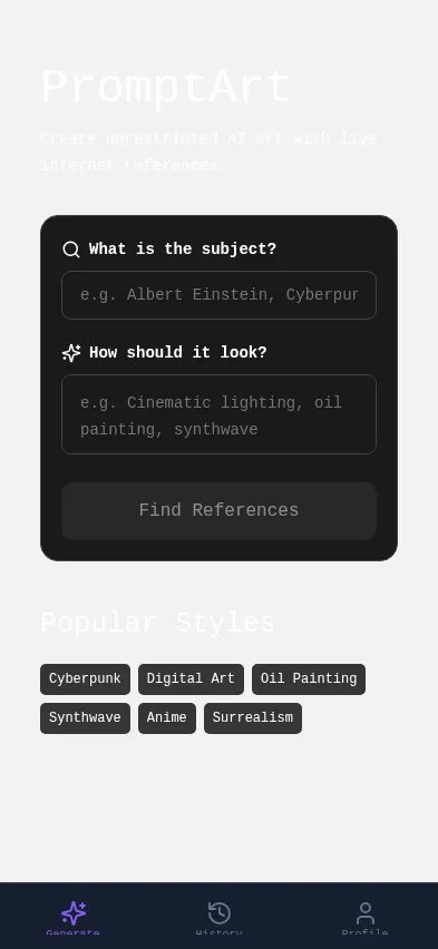 PromptArt AI Generator