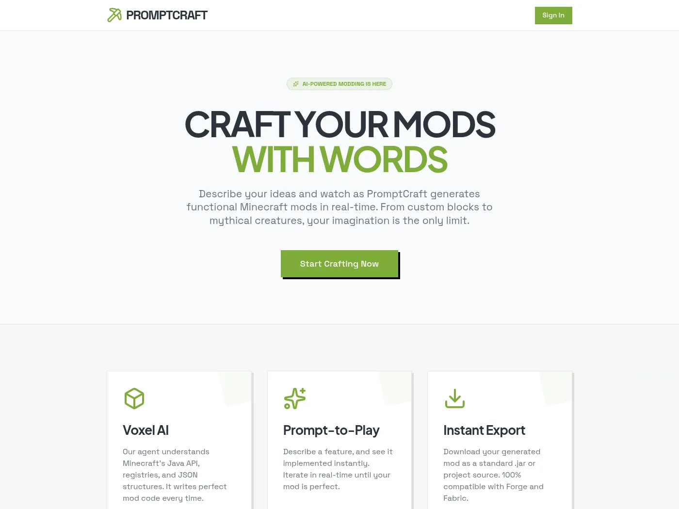 PromptCraft Minecraft Mods