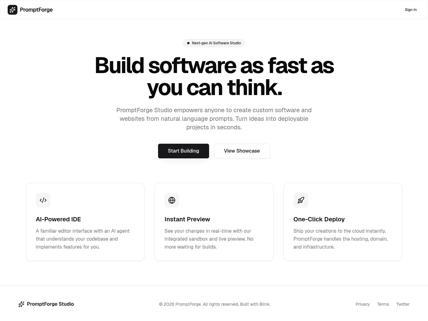 PromptForge Studio