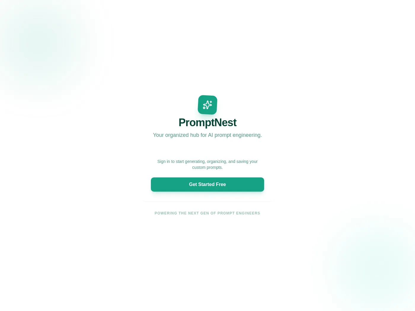 PromptNest SaaS