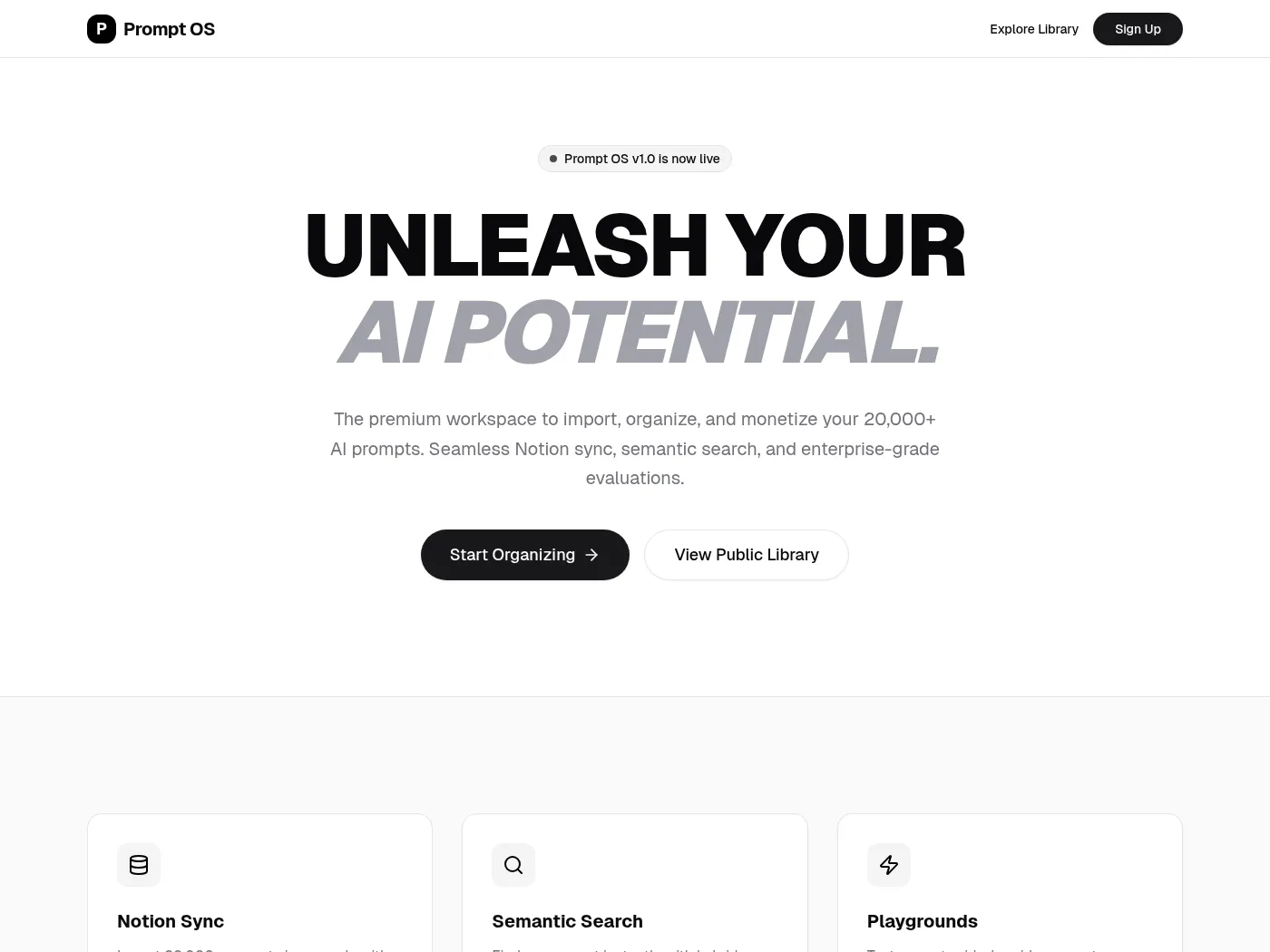 Prompt OS: Notion Prompt Hub