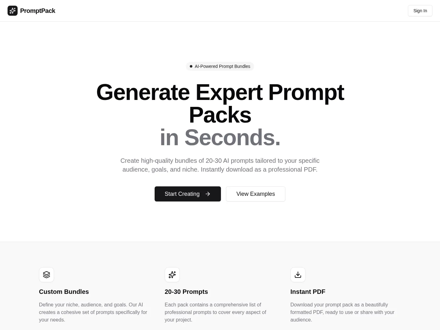 PromptPack Creator