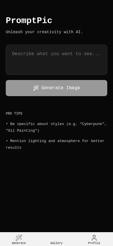 PromptPic Generator