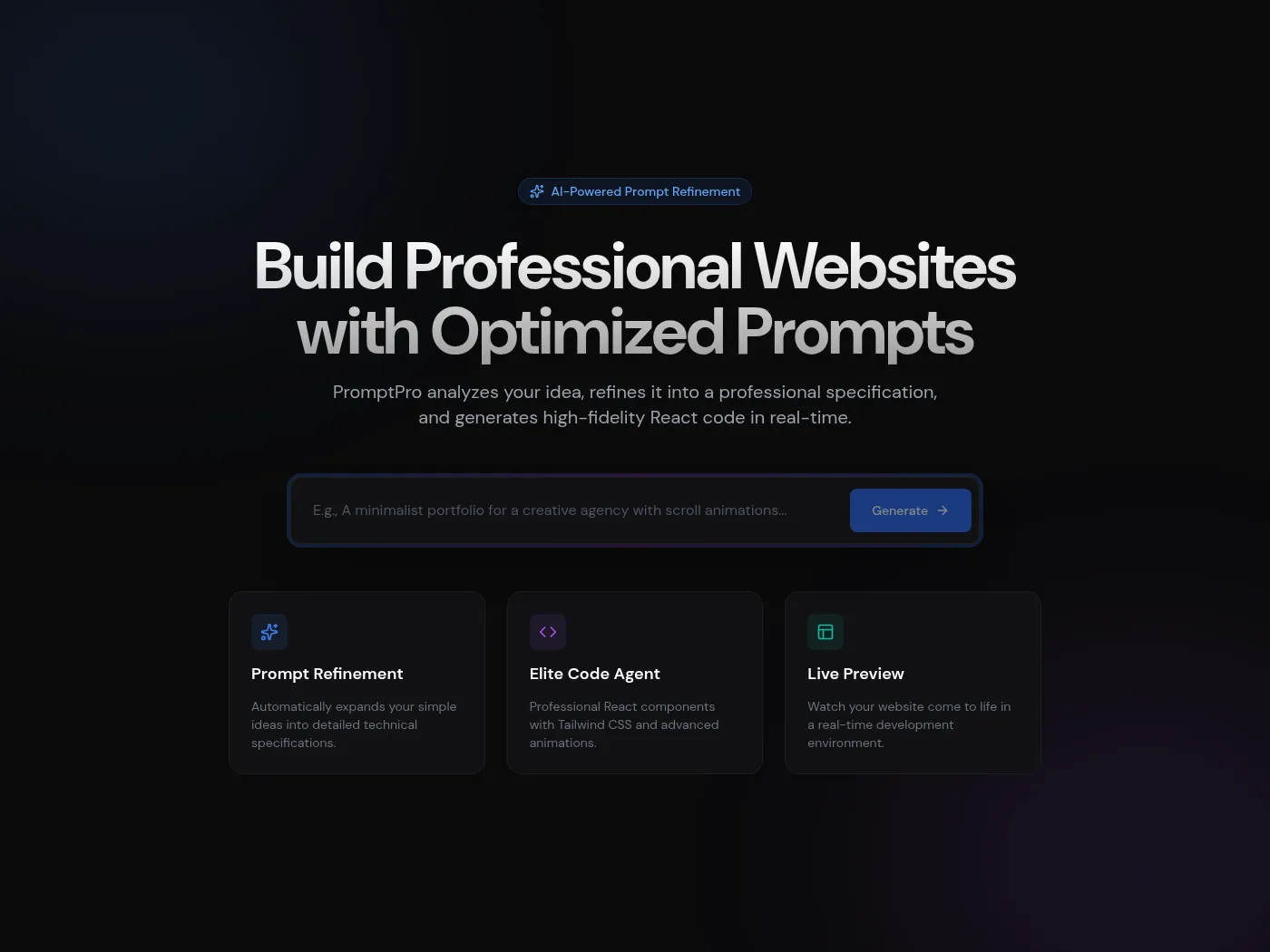 PromptPro Web Agent