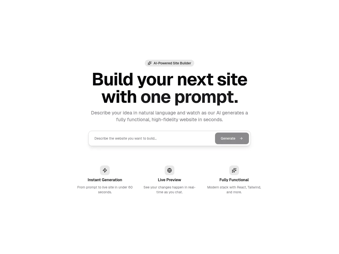 PromptSite Builder