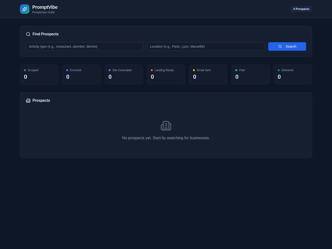 PromptVibe Prospection Suite