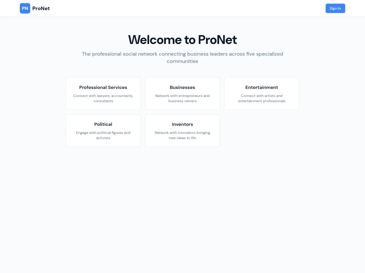ProNet Social Network