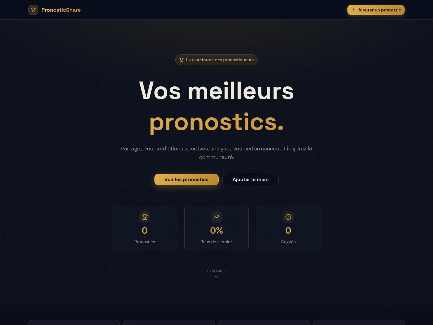 PronosticShare Website