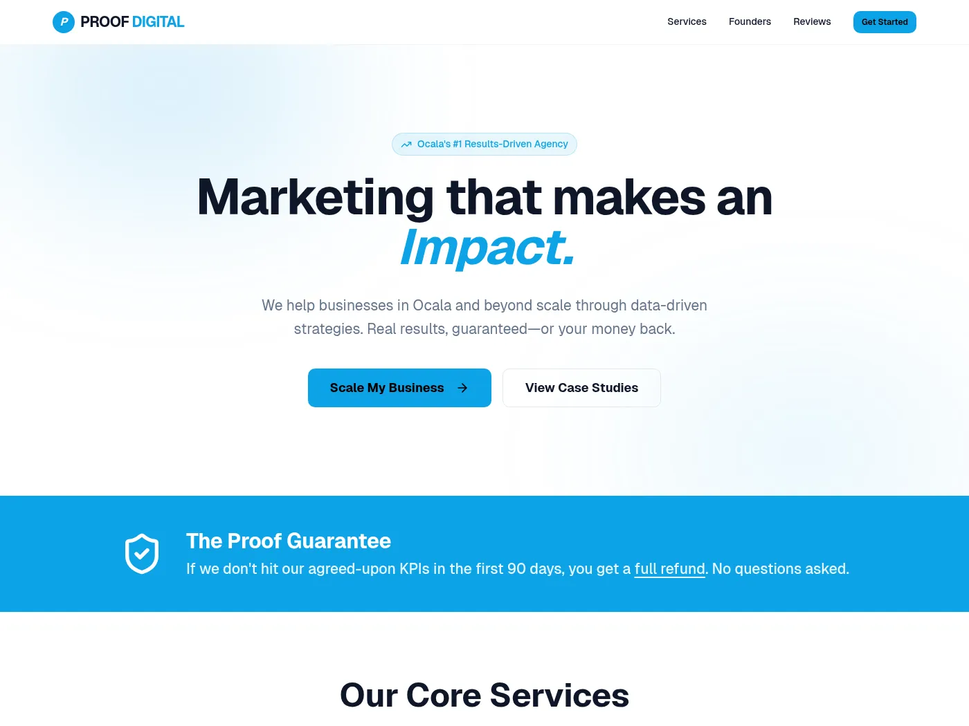 Proof Digital Agency Site