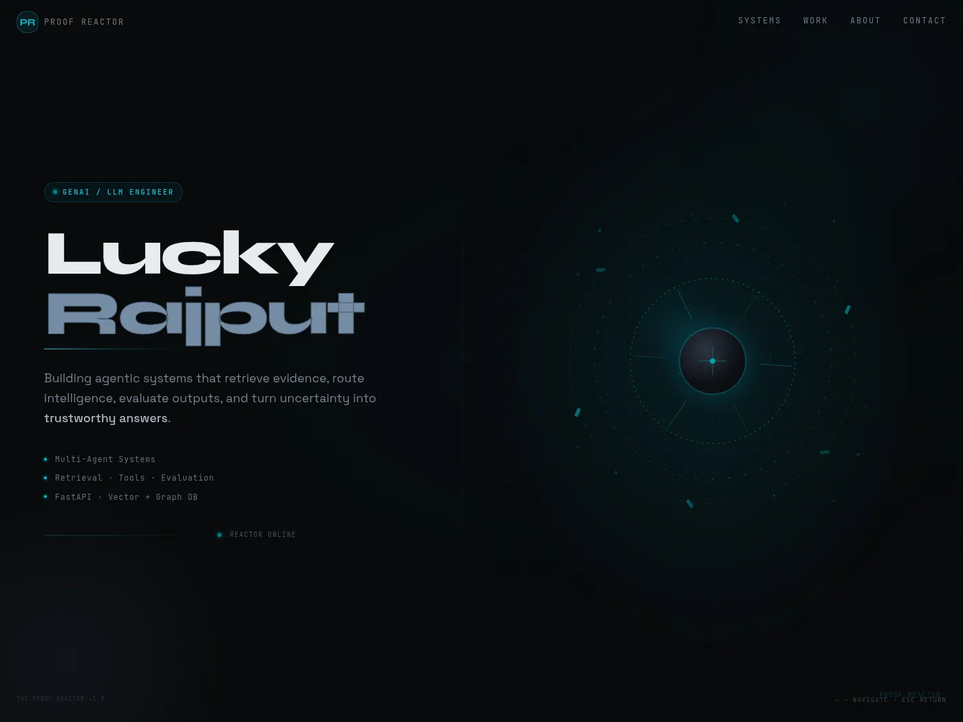 The Proof Reactor Portfolio