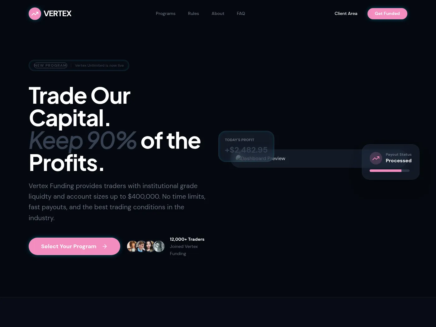 Prop Firm Website