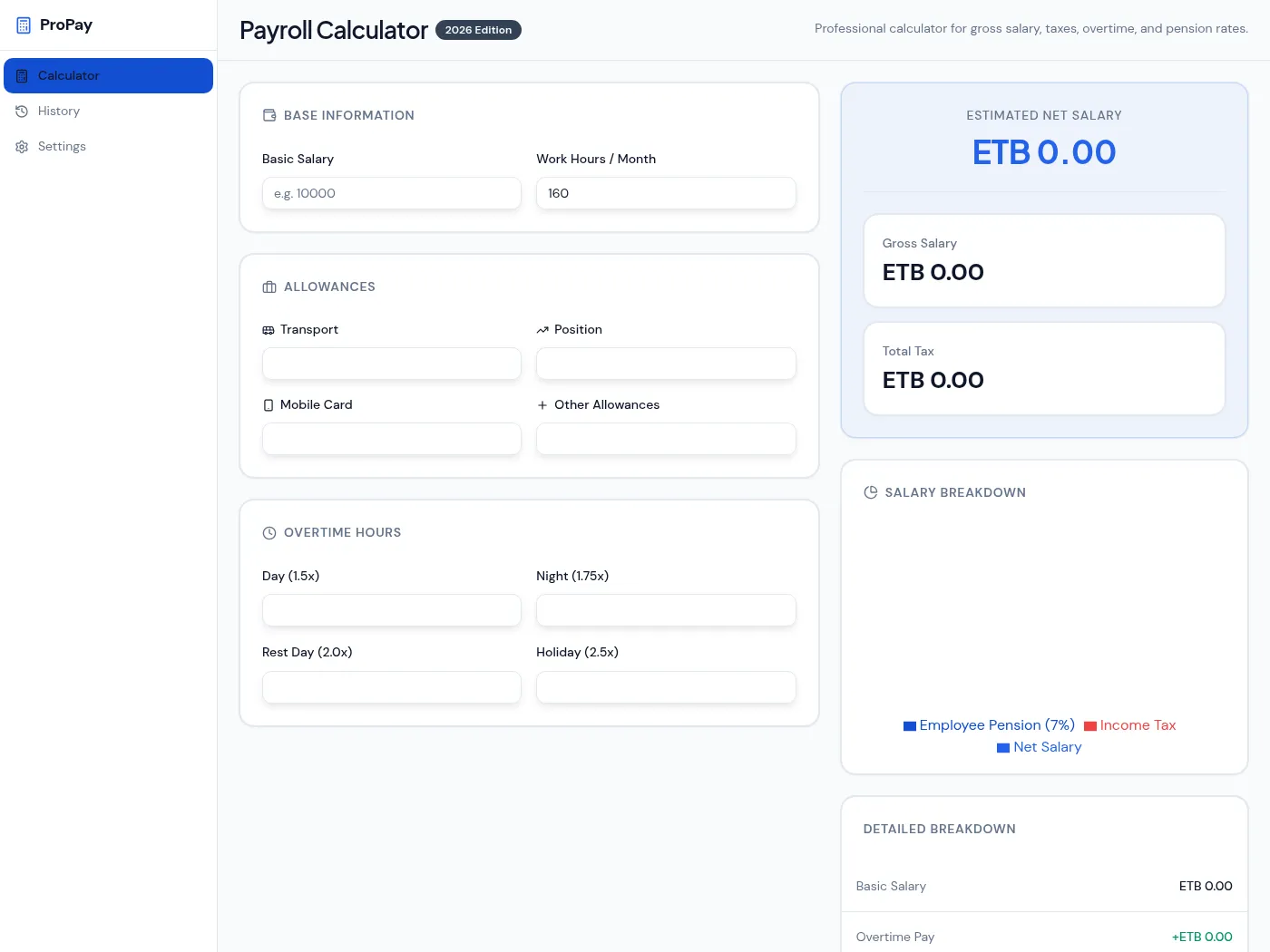 ProPay Calculator