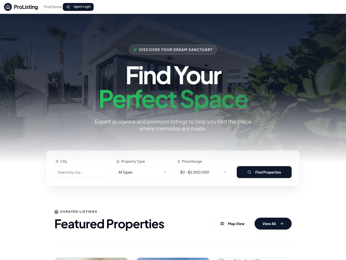 ProListing Property Portal