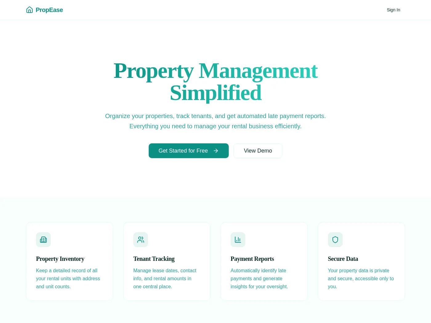 PropEase Manager
