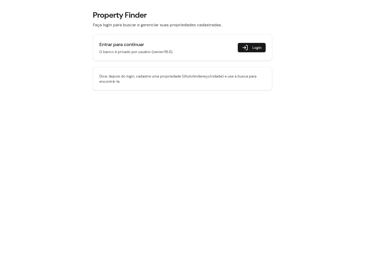 Property Finder Fix