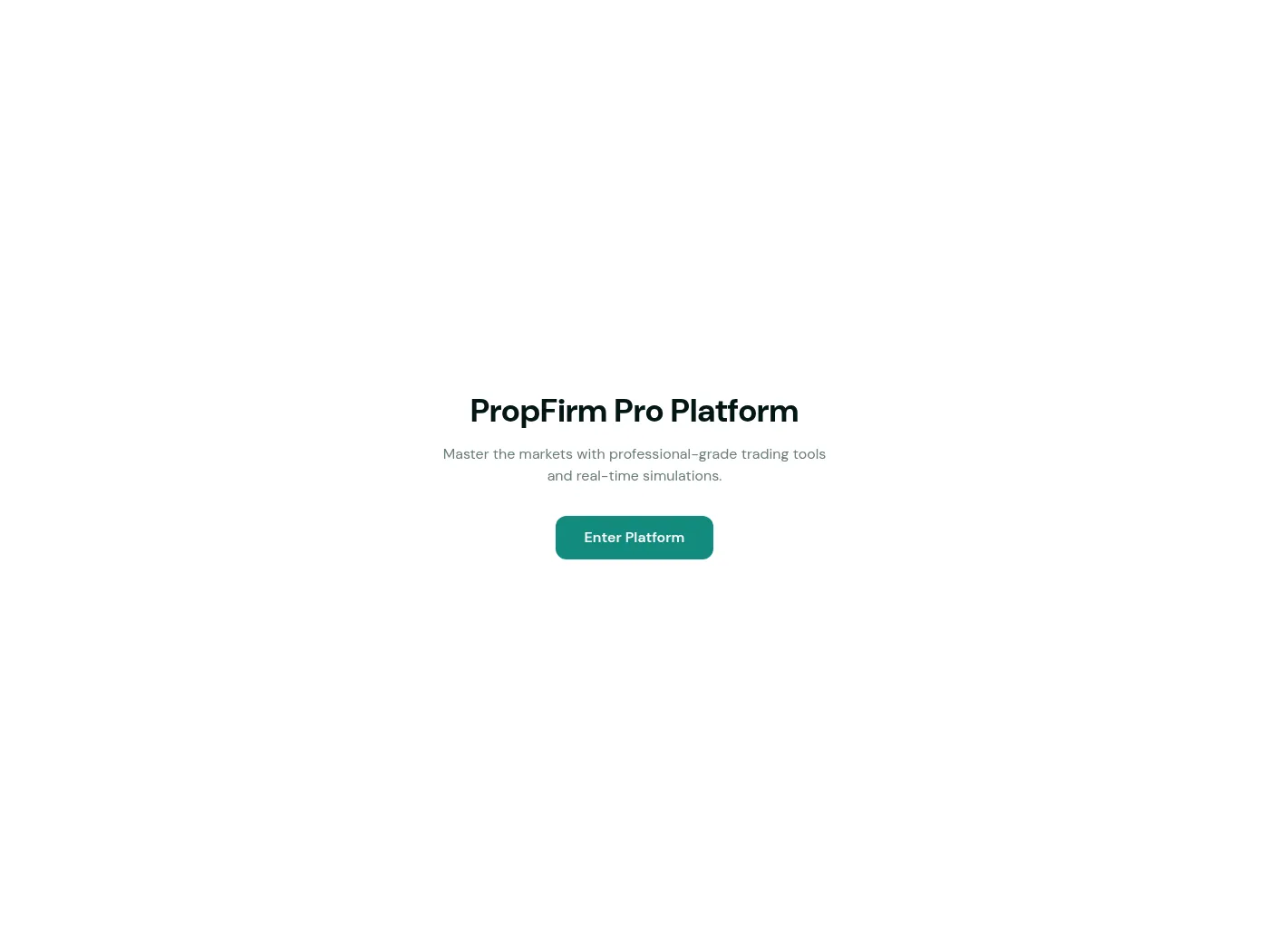 PropFirm Pro Platform