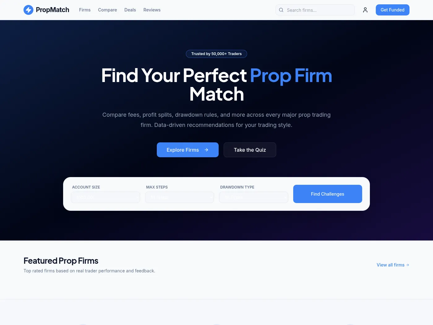 Prop Firm Match Clone