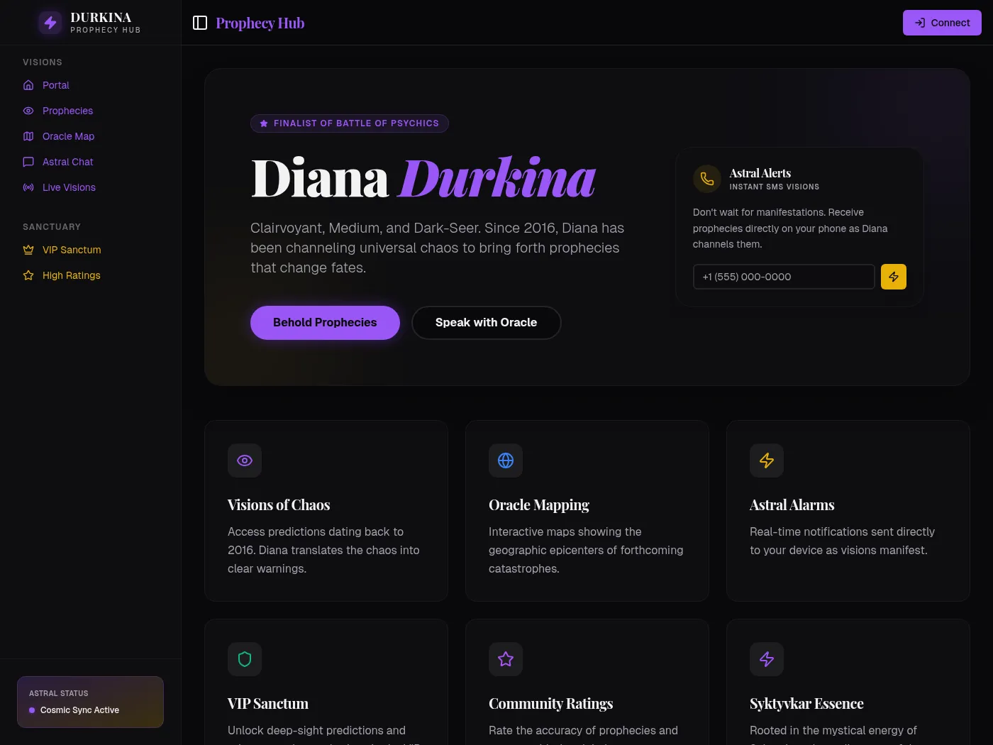 Diana Durkina Prophecy Hub