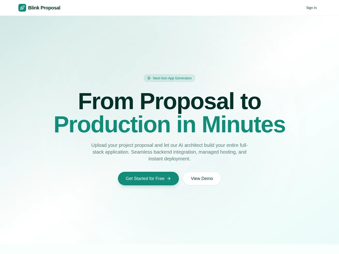 App Proposal Platform