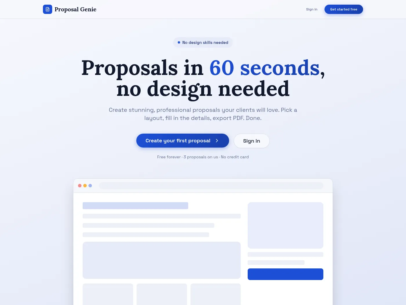 Proposal Genie