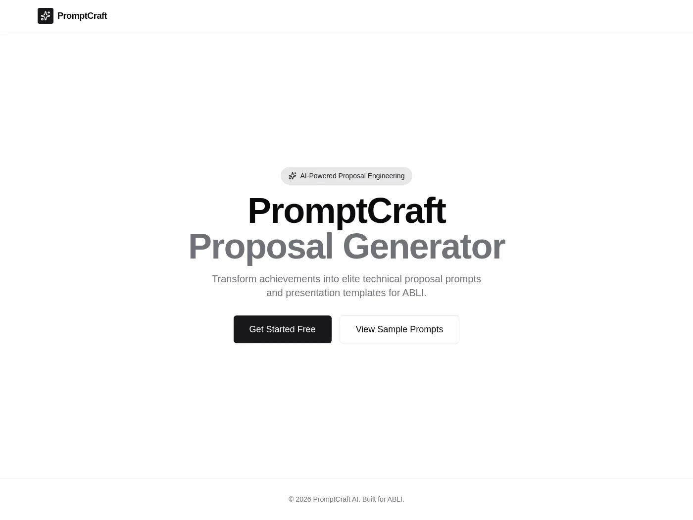 PromptCraft Proposal Generator
