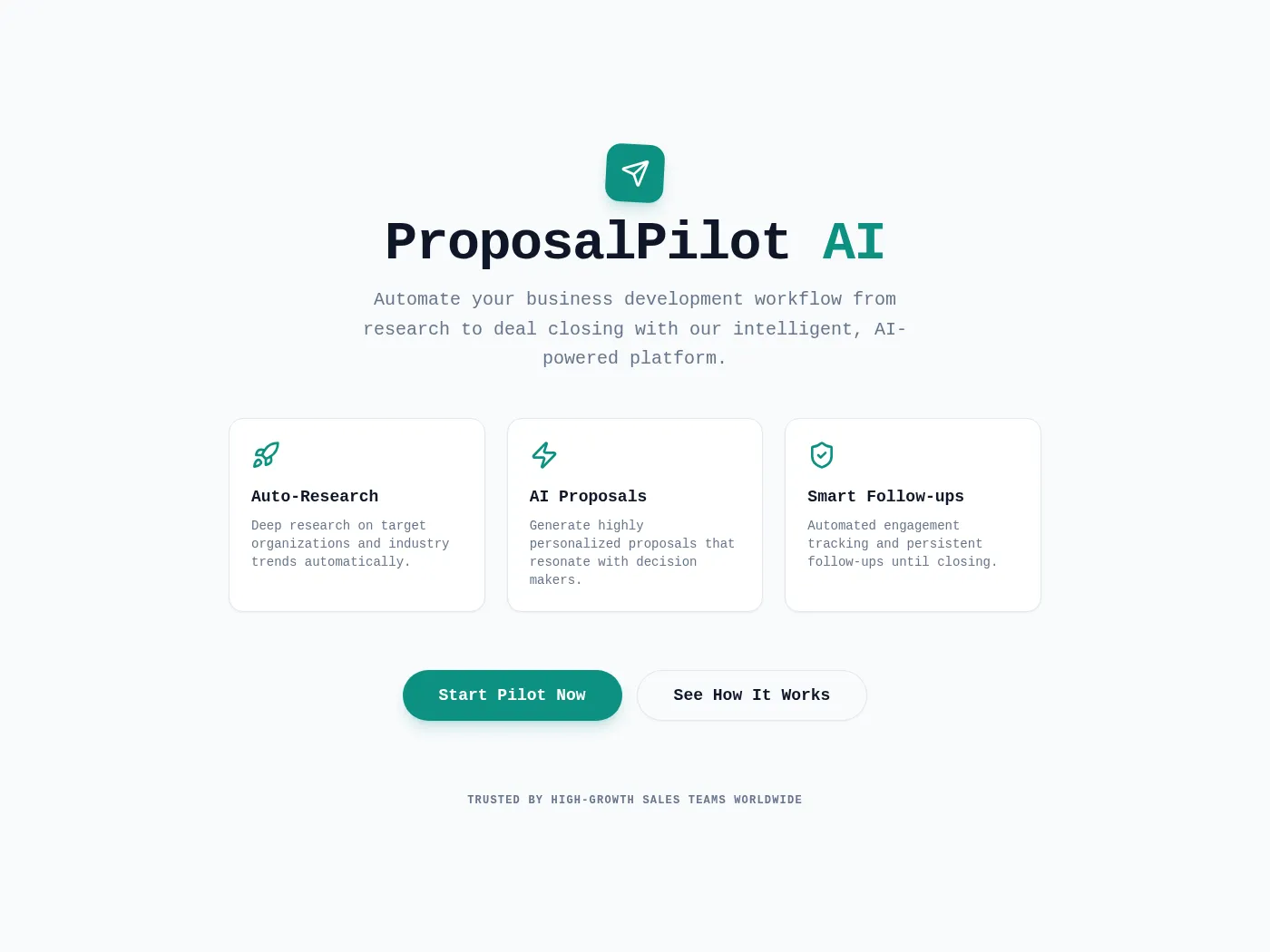 ProposalPilot AI