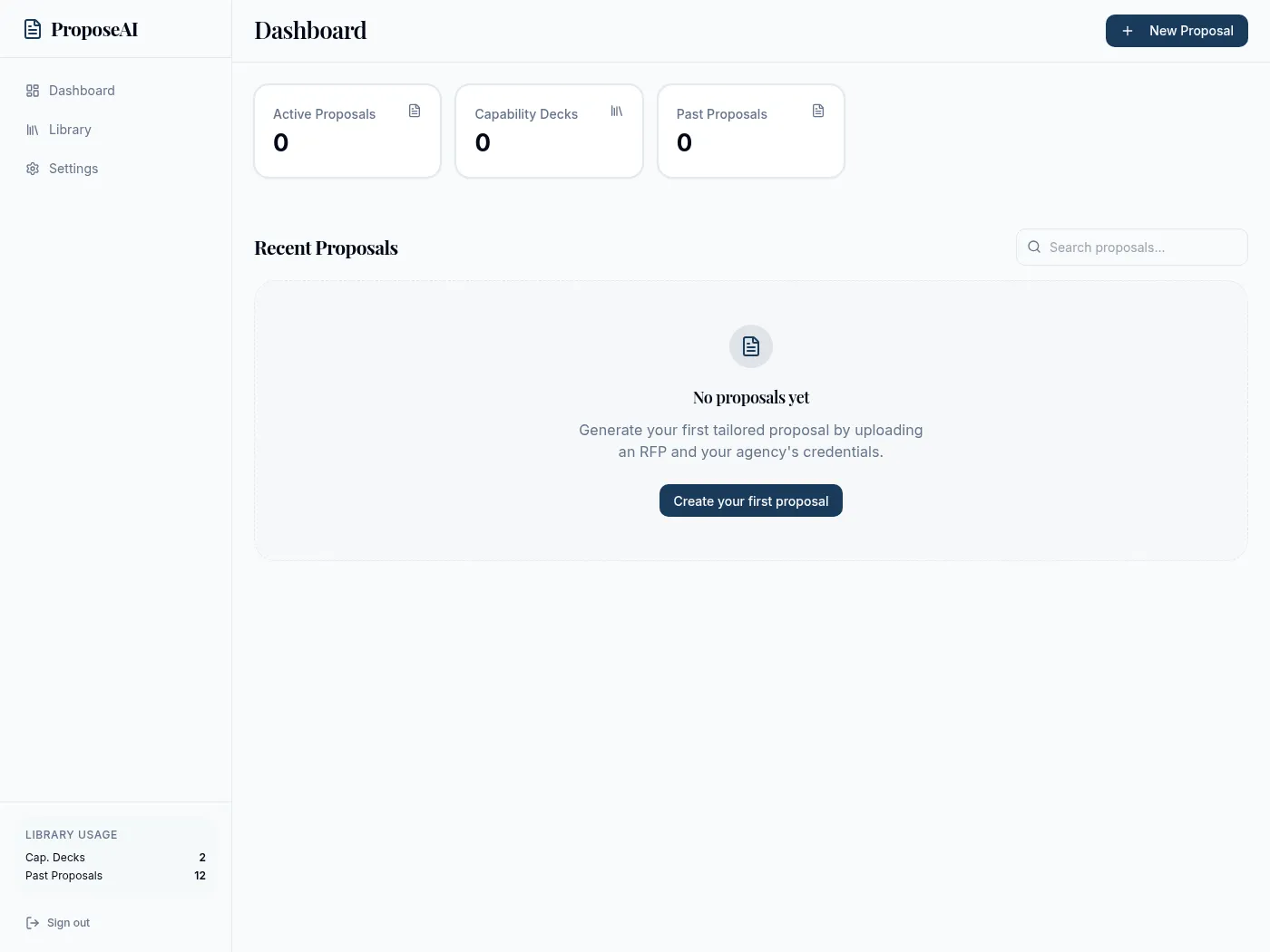 ProposeAI Proposal Generator