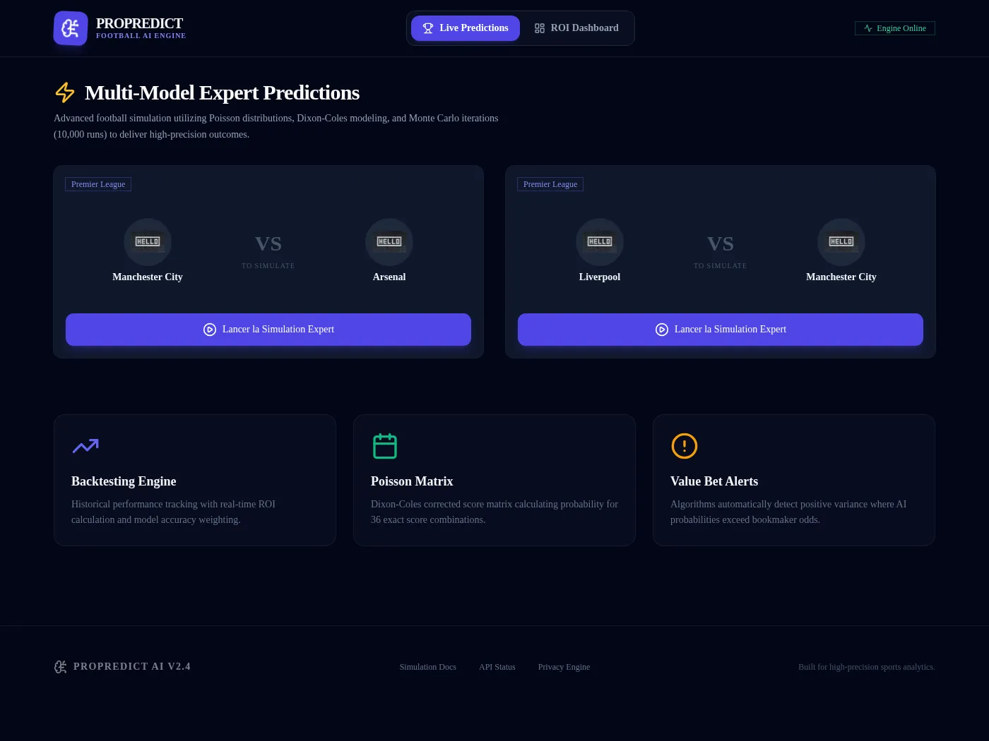 ProPredict Football AI